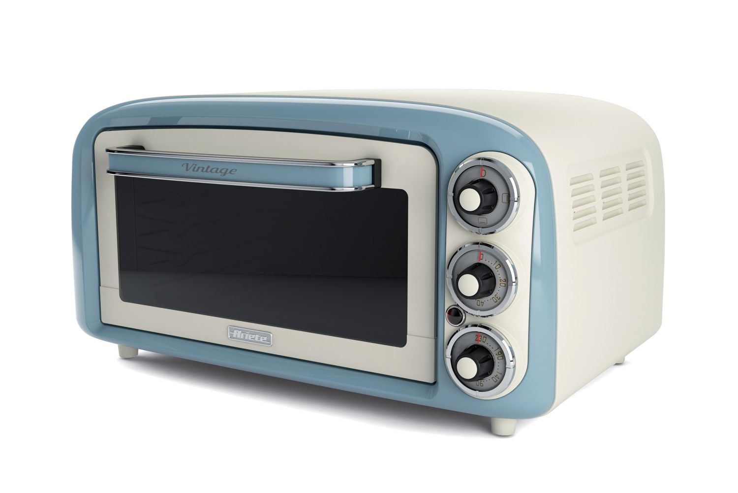 Ariete 979, Forno elettrico Vintage, 18 L, 1380 W, Celeste