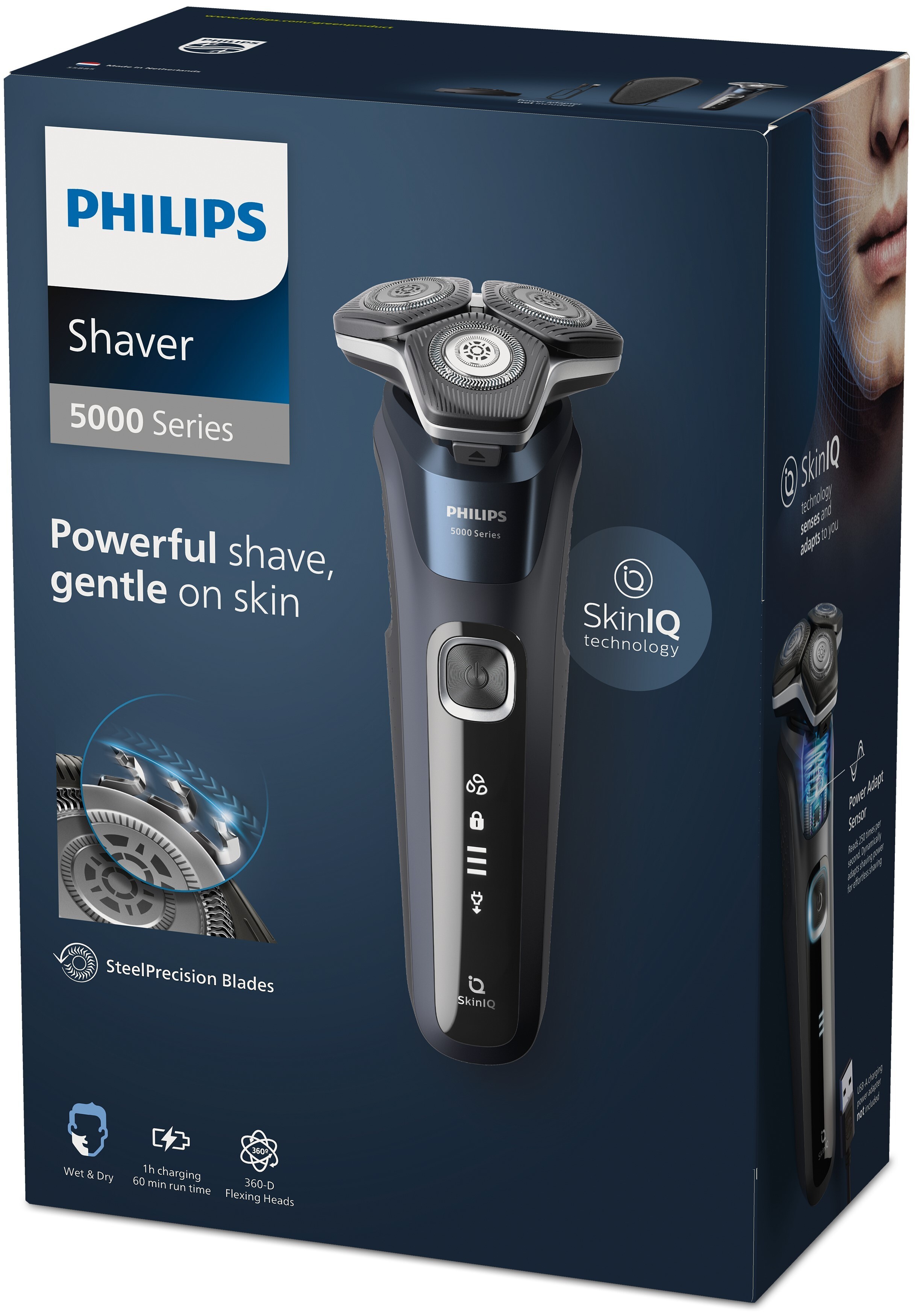 Philips SHAVER Series 5000 S5585/35 Rasoio elettrico Wet & Dry in o...