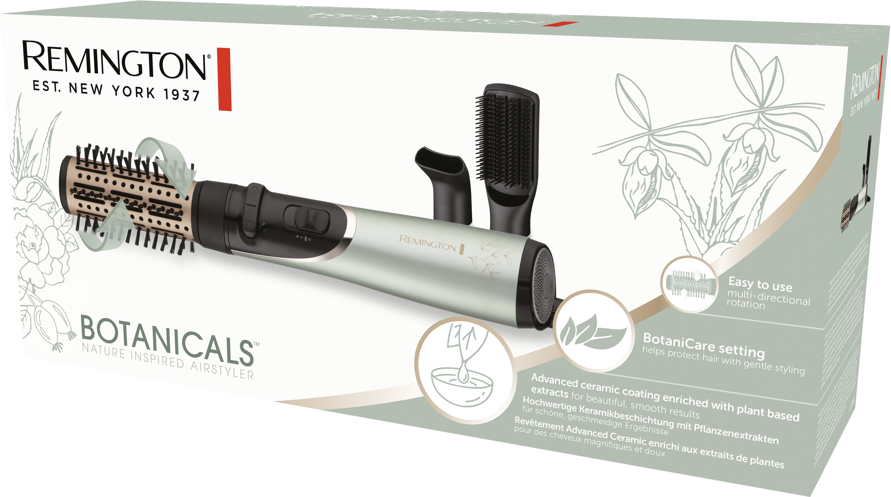 Remington AS5860 Spazzola ad aria calda Nero, Argento 800 W 3 m in ...