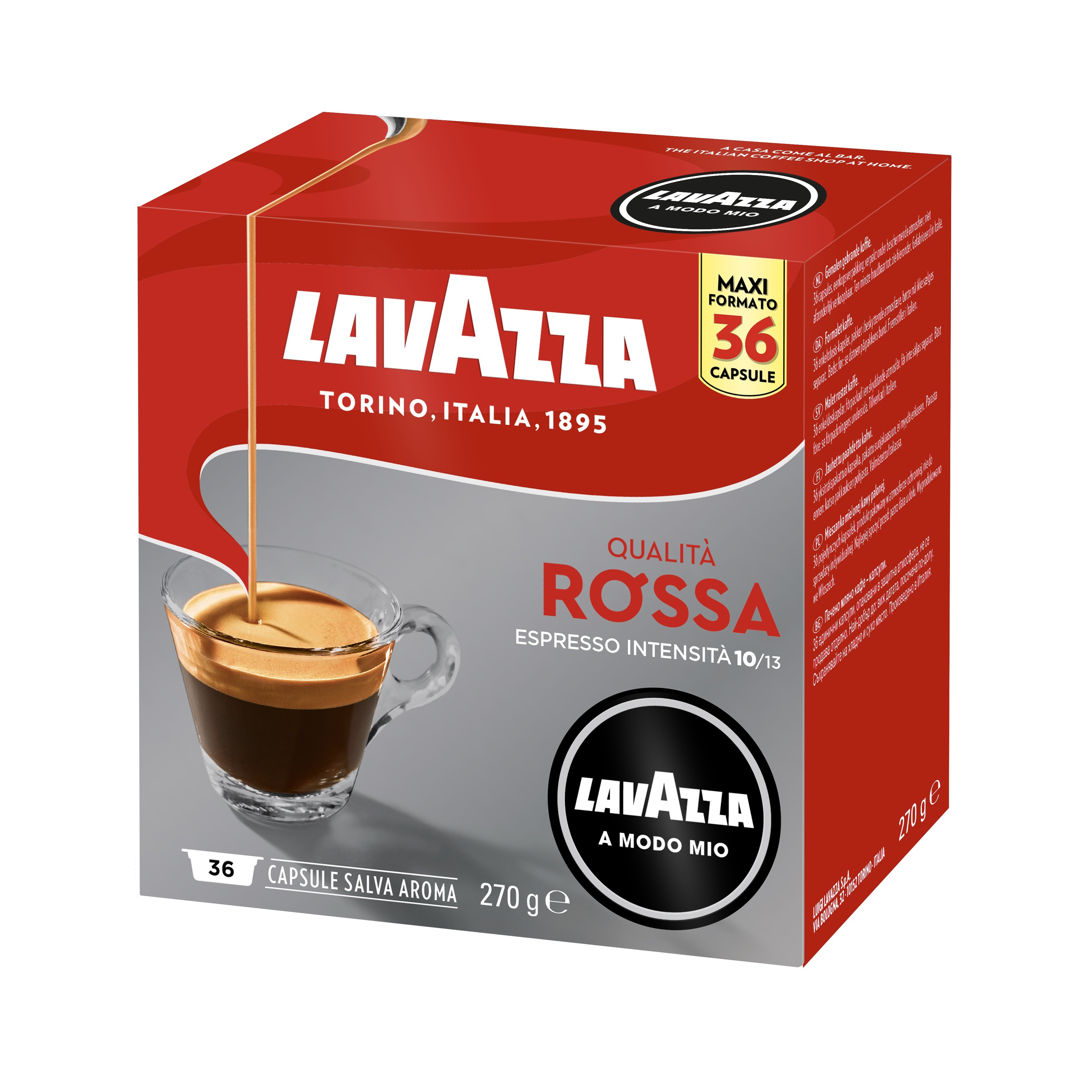 LAVAZZA 8888 QUALITA' ROSSA 36 CAPSULE in offerta su Overly