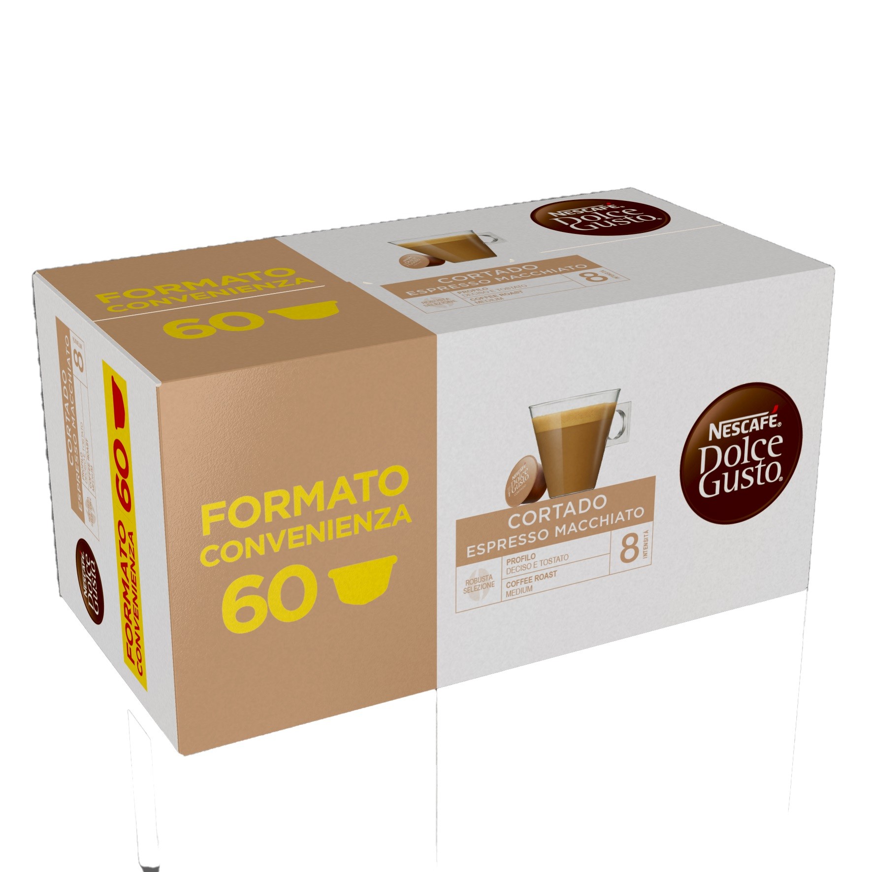 NESTLE NESC. DOLCE GUSTO CORTADO 60 CAPSULE (CONF. MEGAPACK) in of...